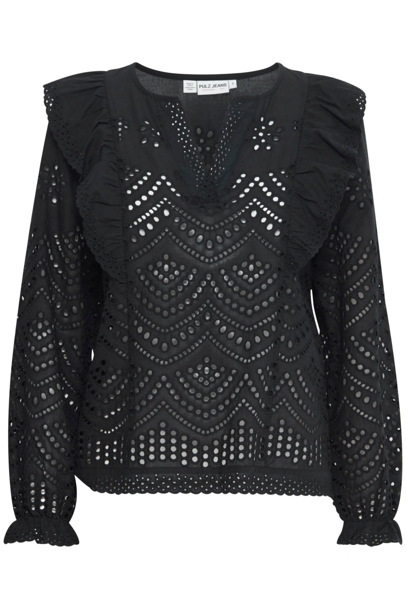 Pulz Black Garbo Blouse – Hills Boutique
